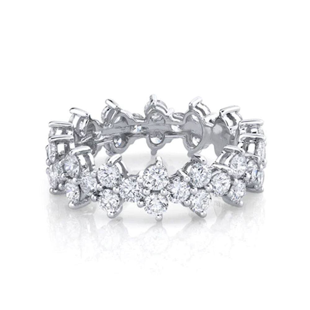 Double Row Diamond Zig Zag Ring | Temple & Grace AU