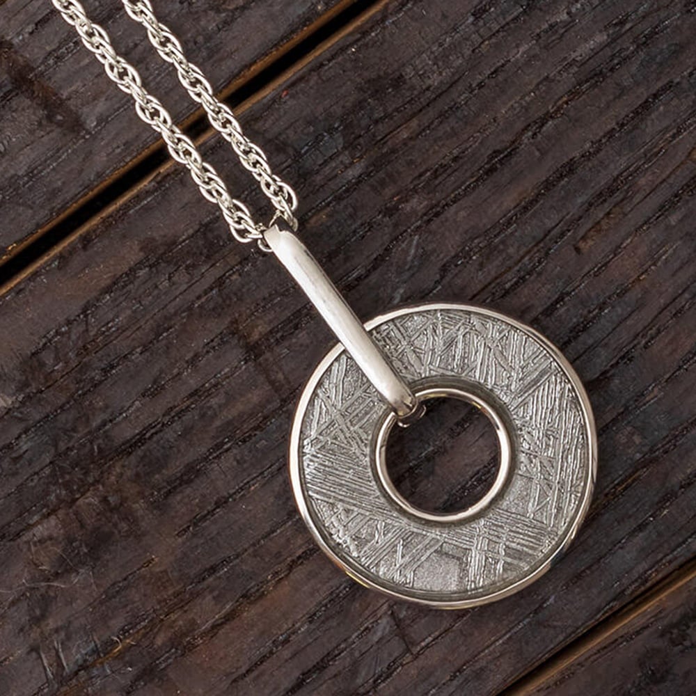 Round Meteorite Pendant | Temple & Grace AU