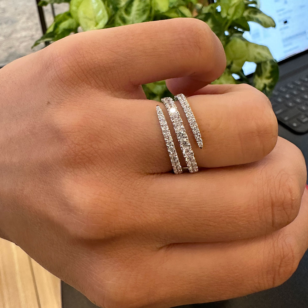 Wrap around diamond ring | Temple & Grace AU