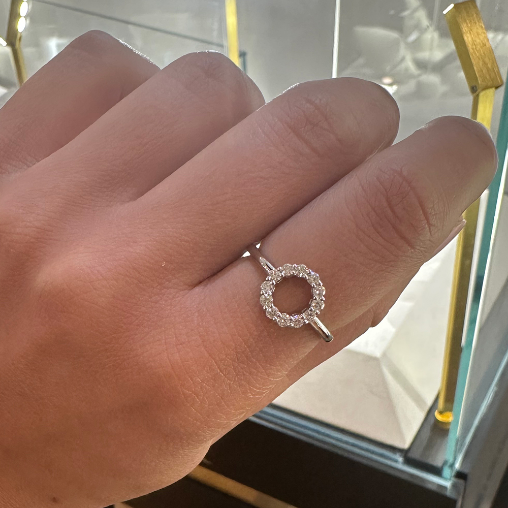 Open Circle Diamond Ring | Temple & Grace AU