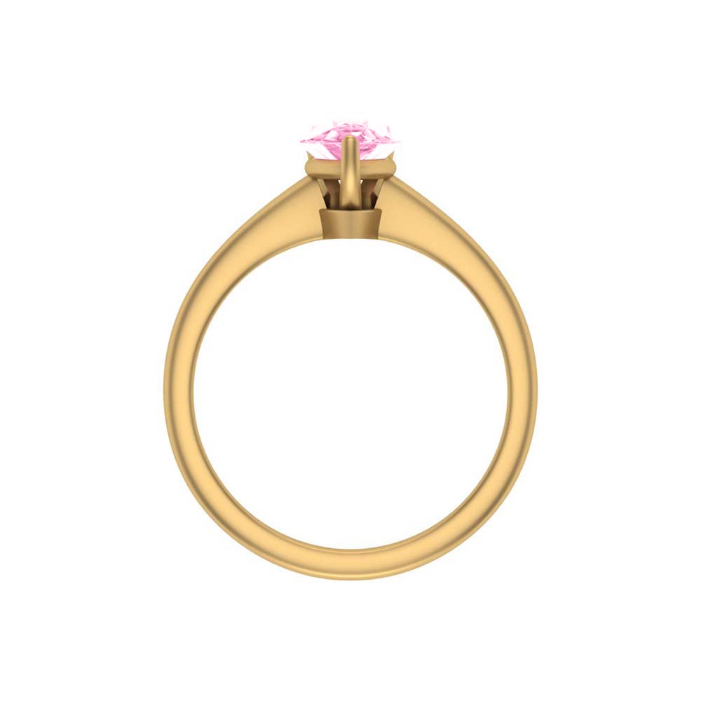 Classic pear lab pink diamond engagement ring | Temple & Grace AU