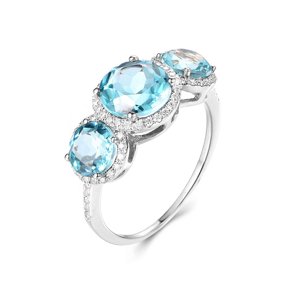 Round Topaz ring | Temple & Grace AU