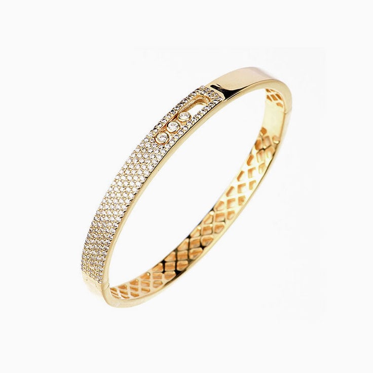 Gold and diamond bangle | Temple & Grace AU