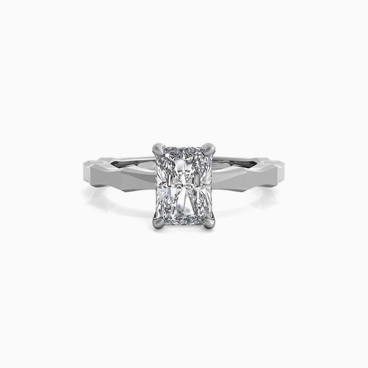 Sleek Radiant Cut Diamond Engagement Ring | Temple & Grace AU