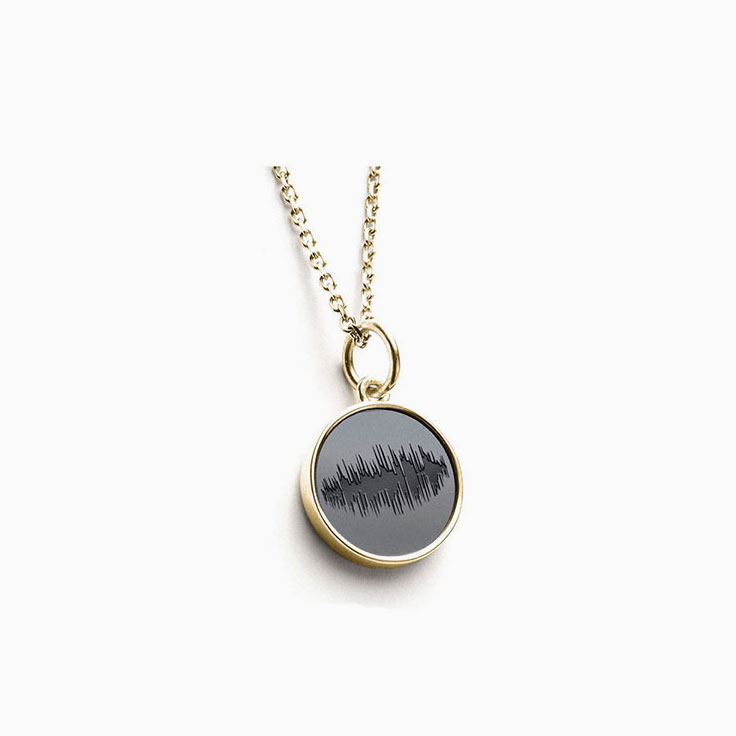 Elysium Gold Soundwave Pendant | Temple & Grace AU