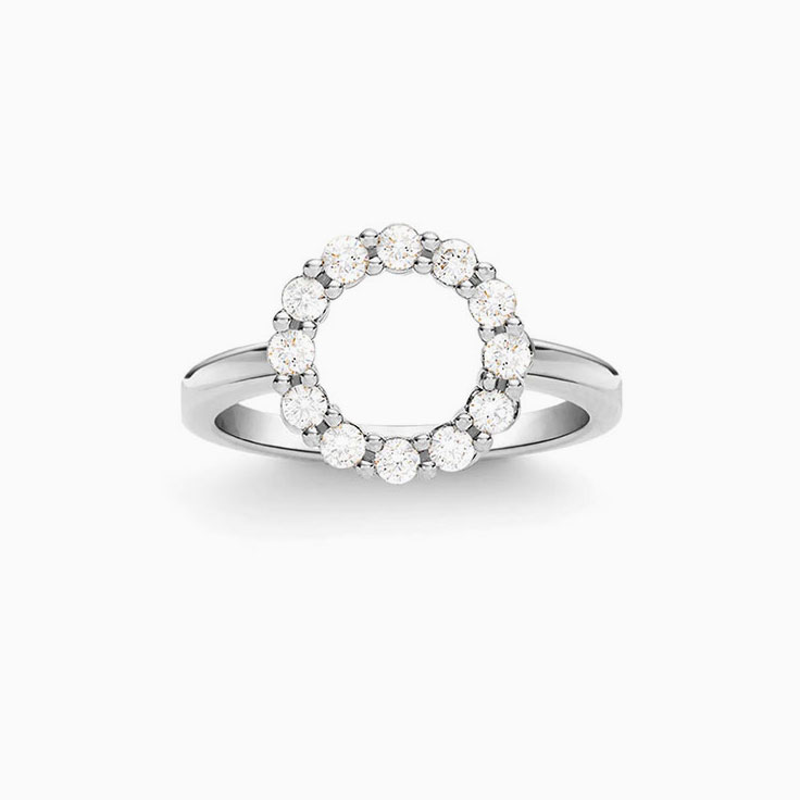 Open Circle Diamond Ring | Temple & Grace AU