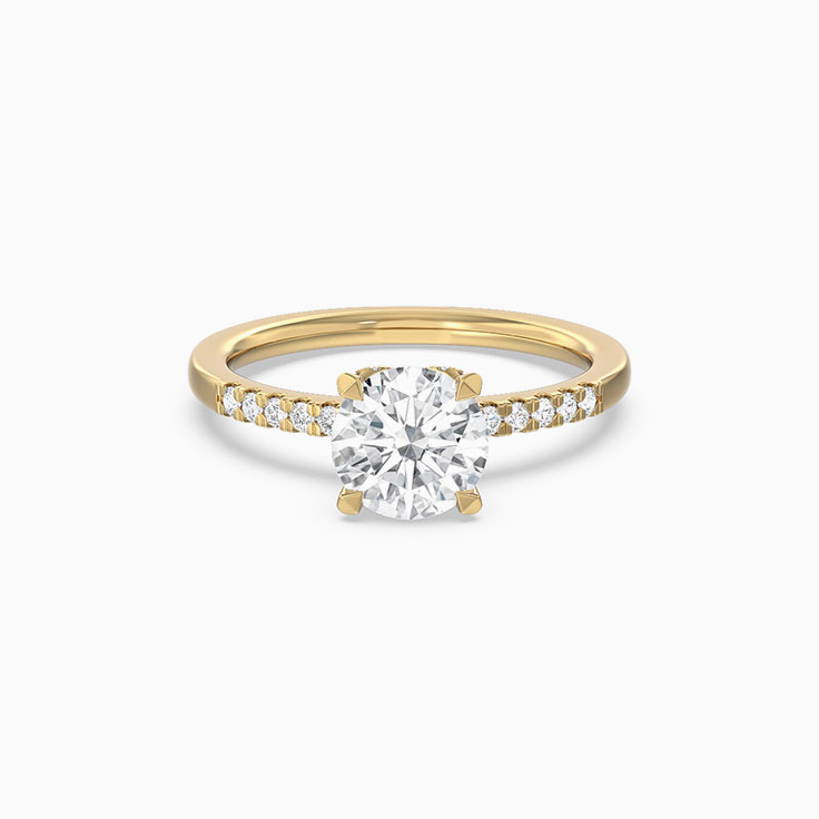 Womens Lab Grown Round Diamond Engagement Ring | Temple & Grace AU