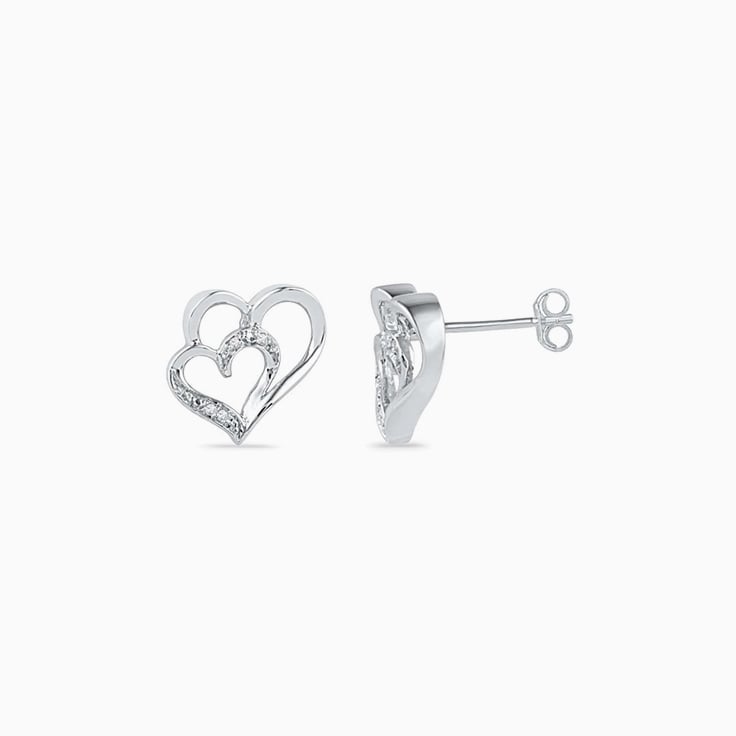 Double Heart Studs | Temple & Grace AU