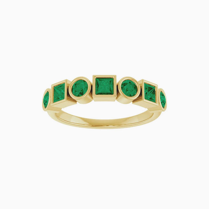 Emerald Stackable Ring | Temple & Grace AU