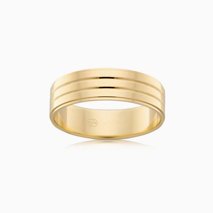 Plain Gold Band Ring | Temple & Grace AU