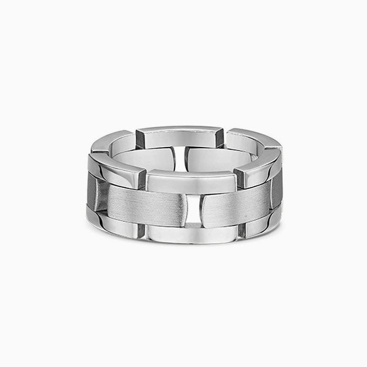 Chain Link Mens Wedding Ring | Temple & Grace AU
