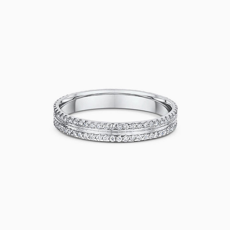 Two row diamond band 4980000 | Temple & Grace AU
