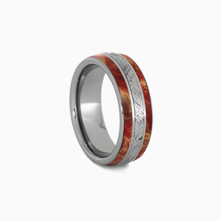 Wood with meteorite and Titanium | Temple & Grace AU