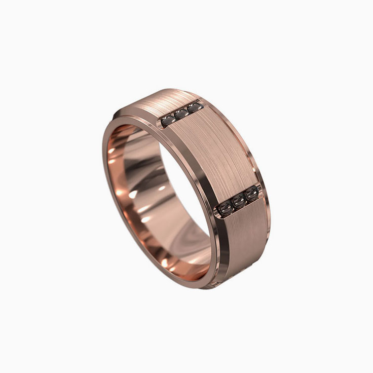 Men's Rose Gold Rings | Made in Sydney | Temple and Grace AU