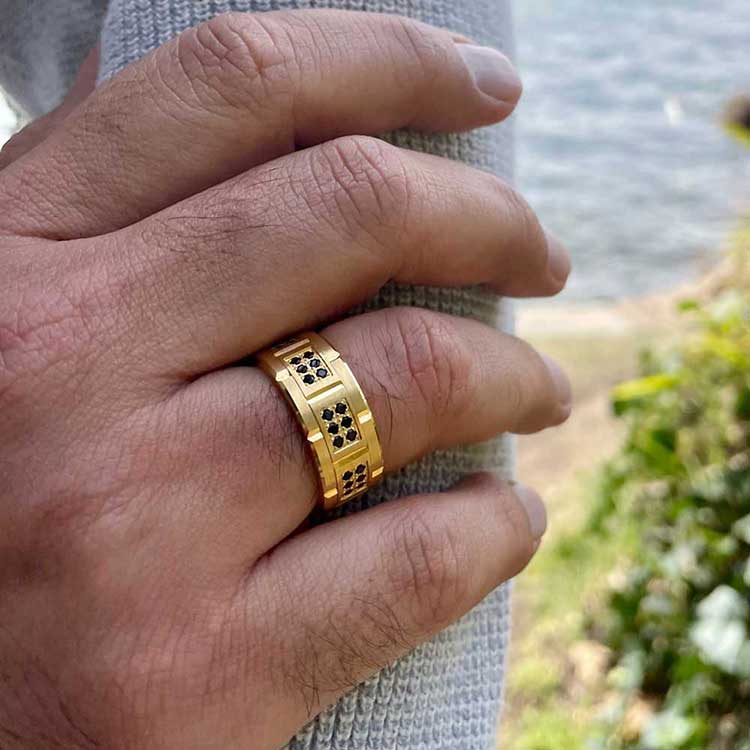 Men's Yellow Gold Rings | Temple and Grace AU